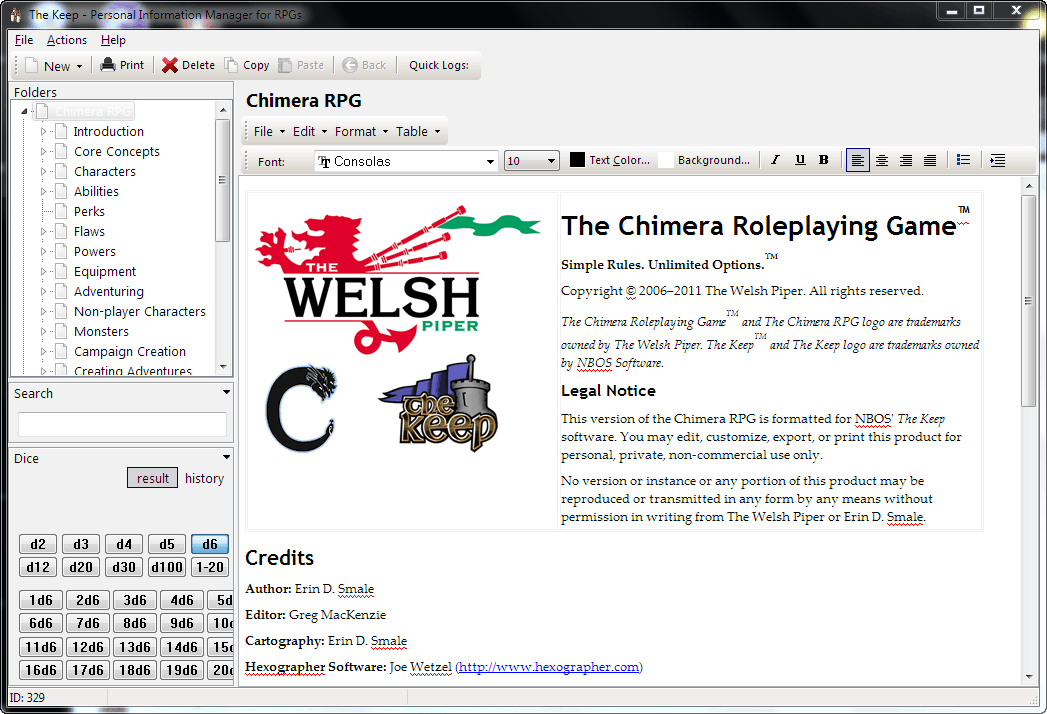 chimerapediaCoreIntro | The Welsh Piper